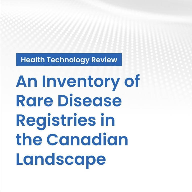 Canadian inventory of rare disease registries published - Canadian Rare ...