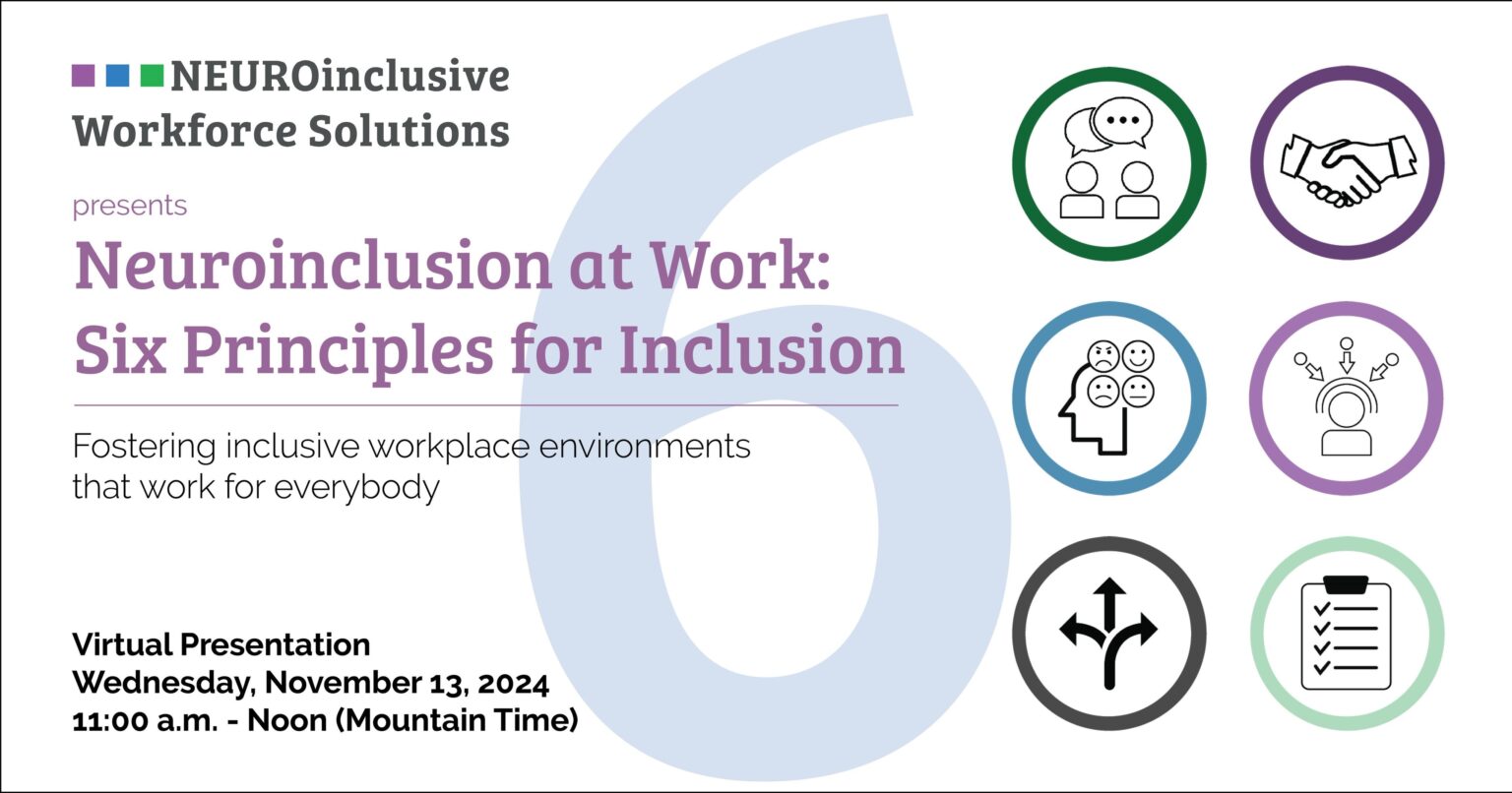 Neuroinclusion at Work: Six Principles for Inclusion - Canadian Rare ...