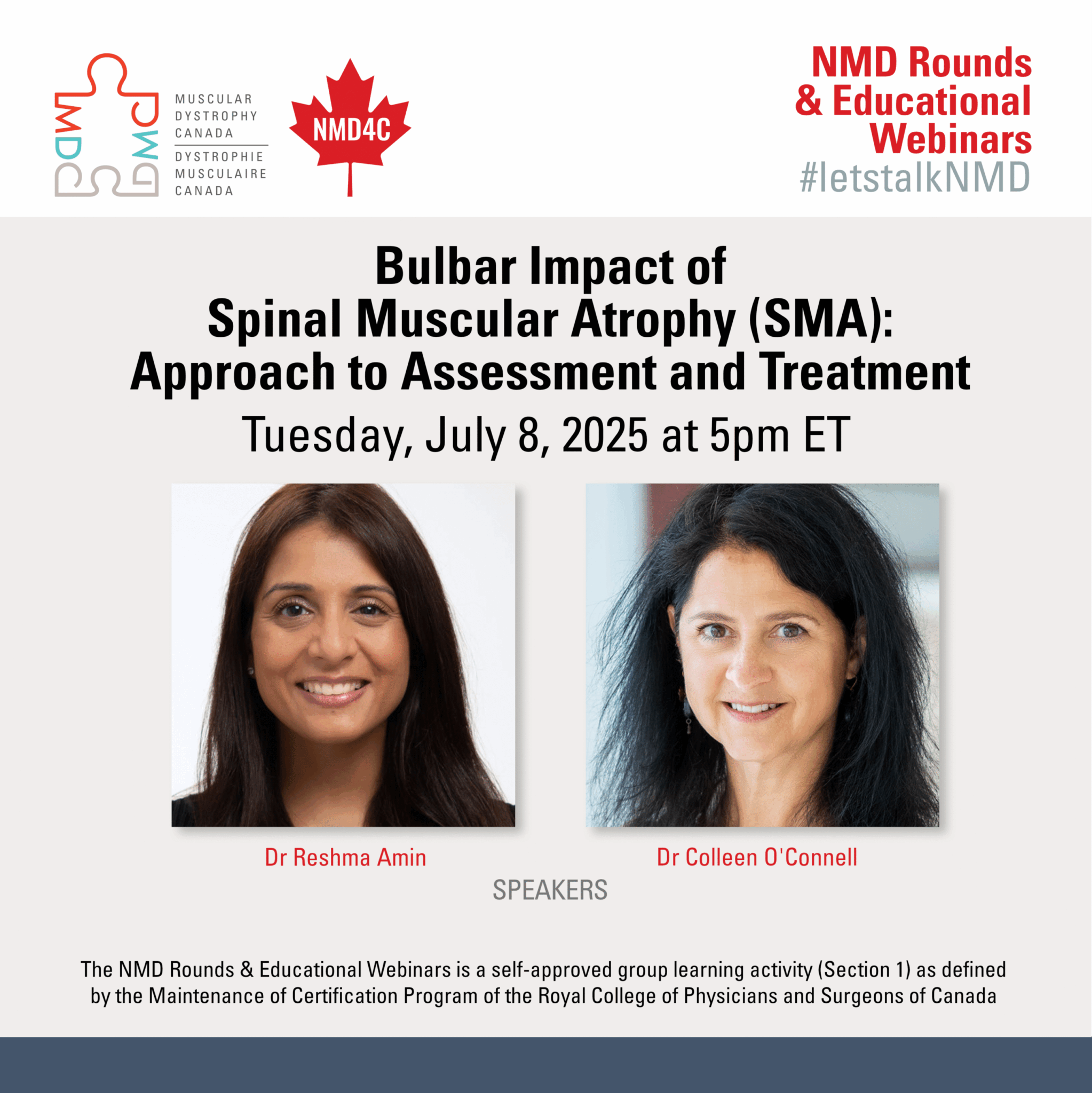 NMD Rounds & Educational Webinars-Bulbar impact of SMA: approach to ...